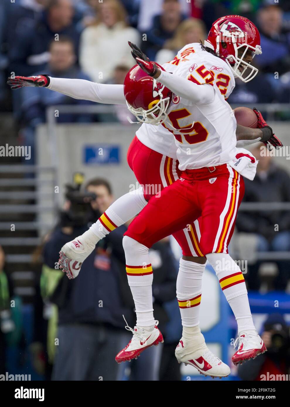 Kansas City Chiefs wide receiver Dwayne Bowe (82) celebrated with ...
