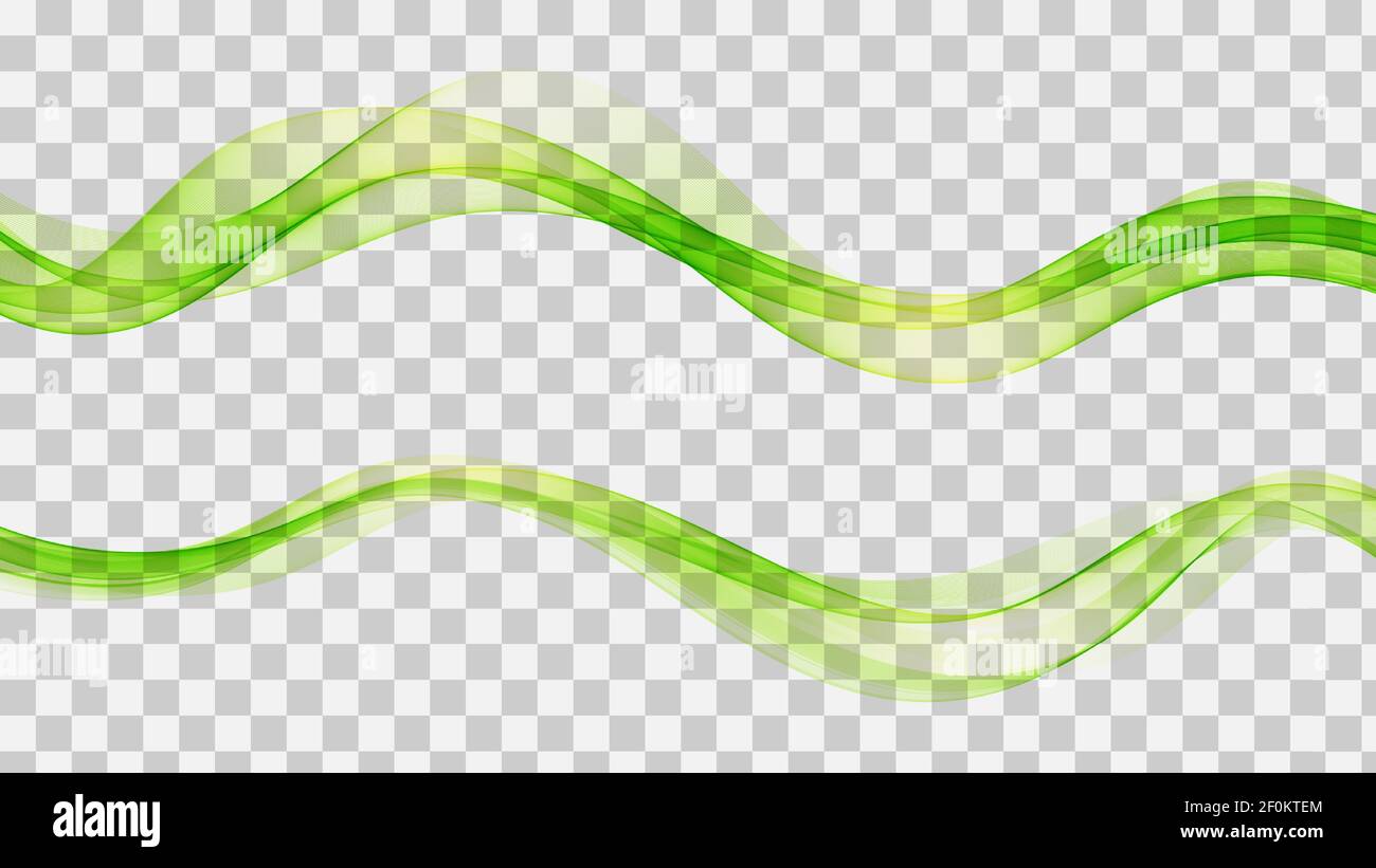 Wavy, transparent stream waves vector design element Waves set Stock ...