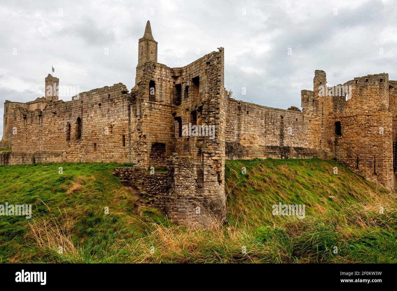 The two storey Carrickfergus Tower in the south-west corner which ...