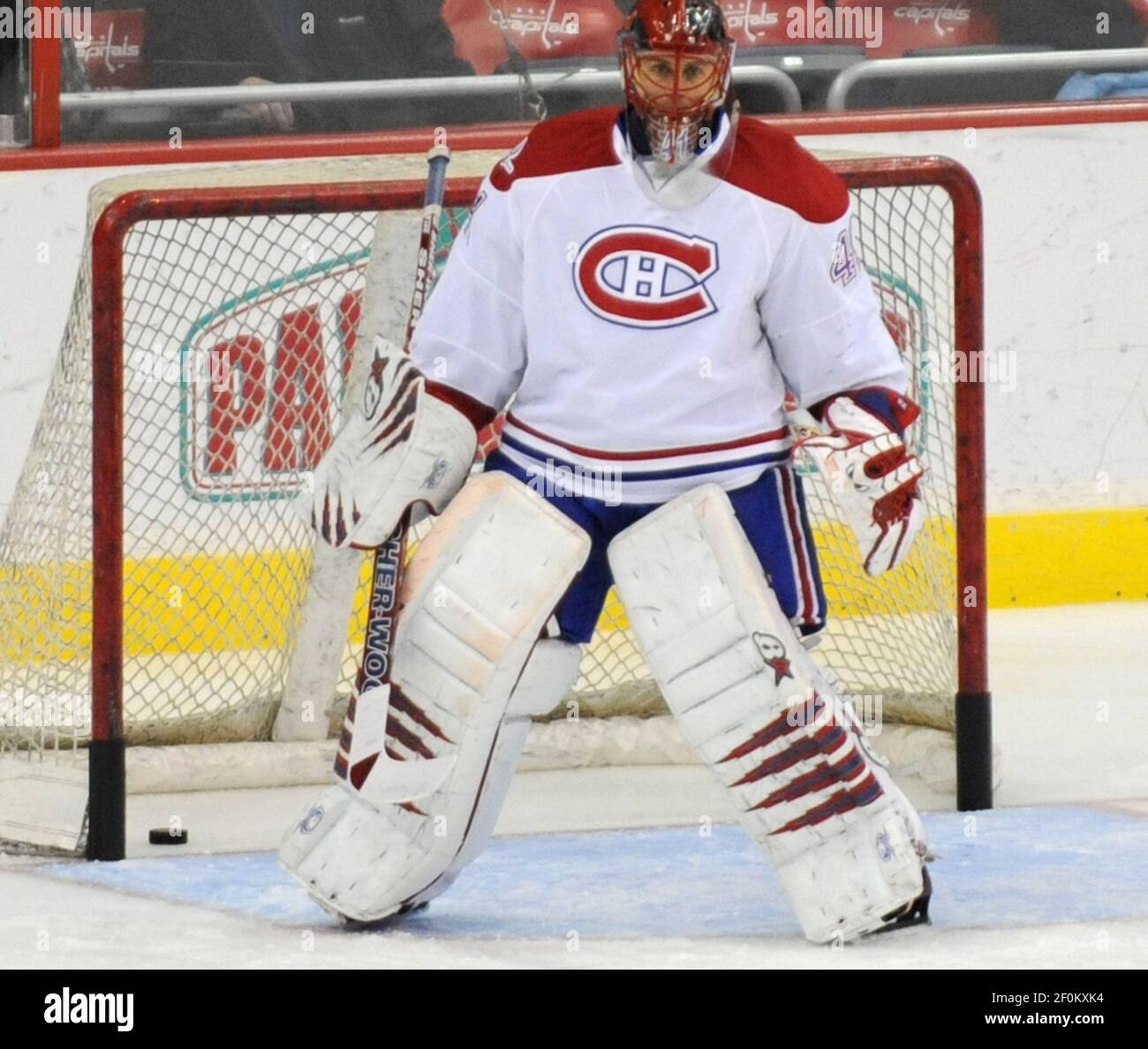Montreal Canadiens back up goalie Jaroslave Halek appears during the ...