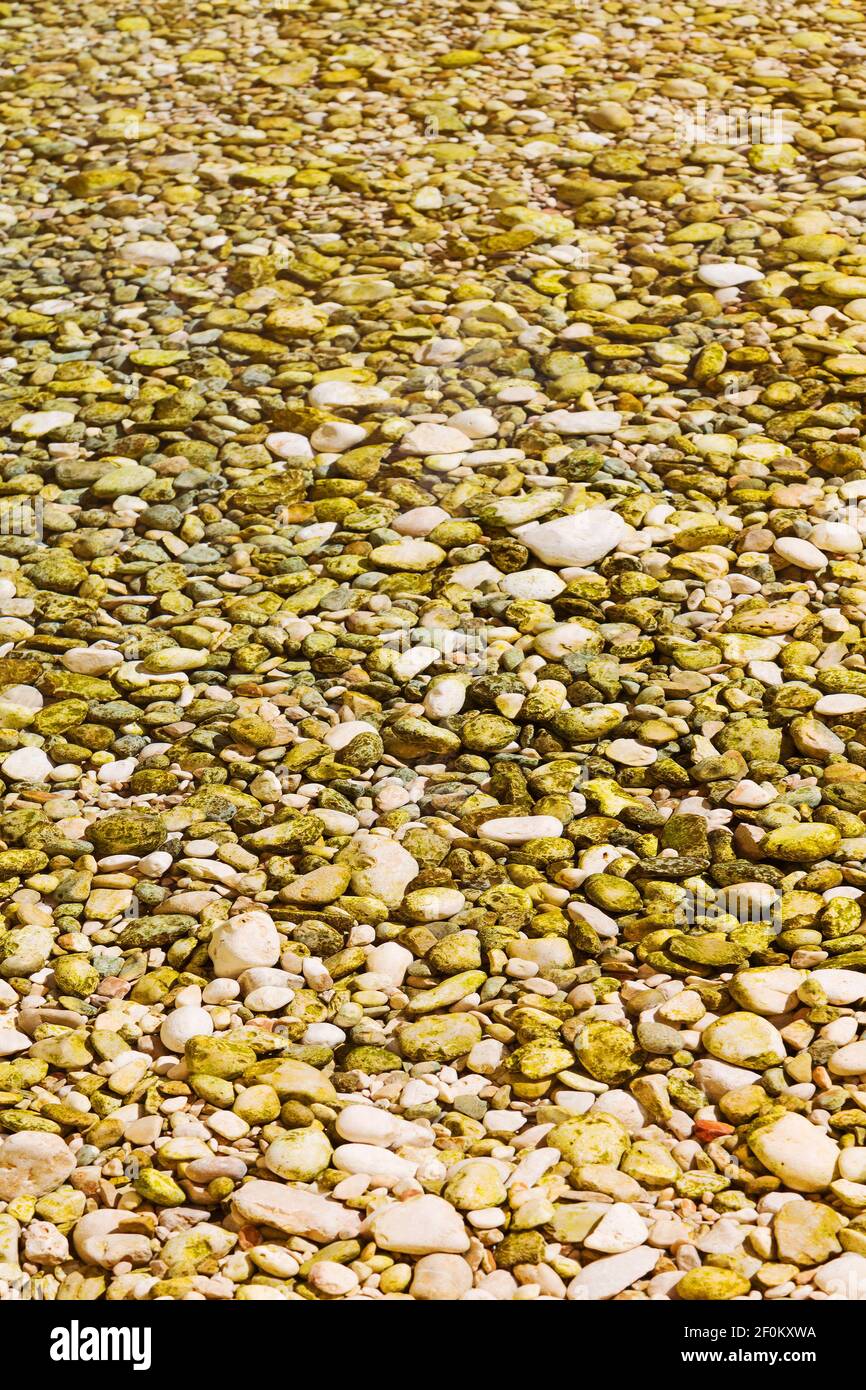 In oman old river and stone Stock Photo - Alamy