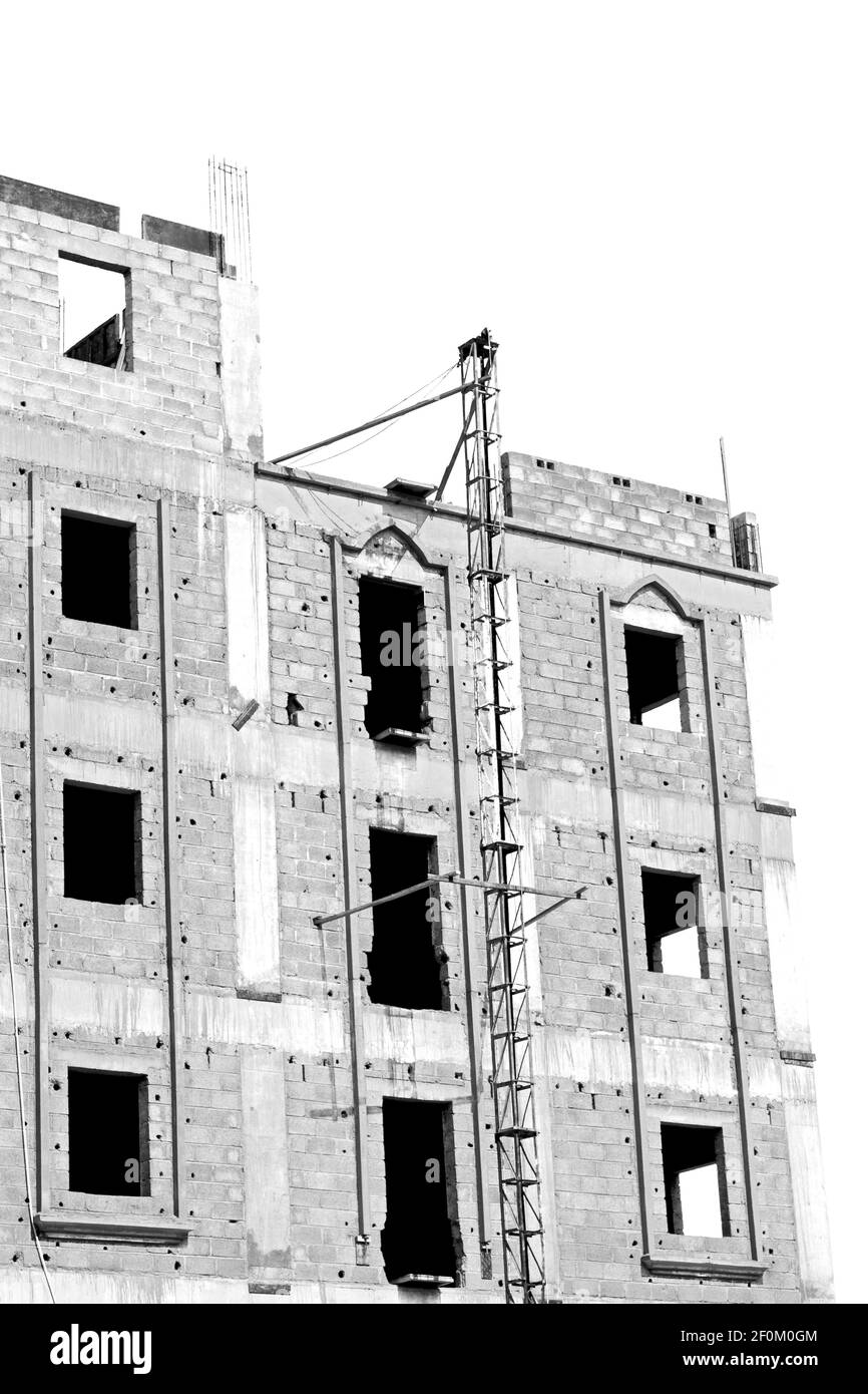 In oman new house brick building Stock Photo - Alamy