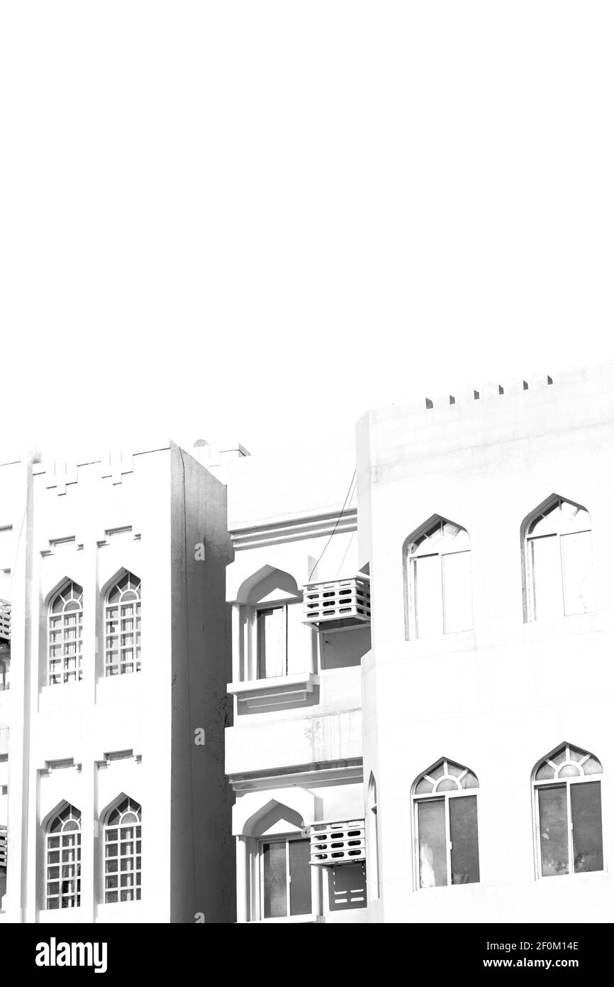 In oman new house brick building Stock Photo - Alamy