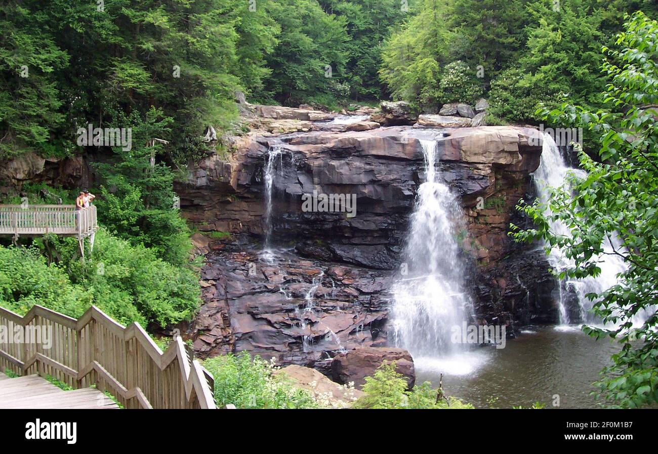 With its distinctive amber colored waters, Blackwater Falls is the main ...