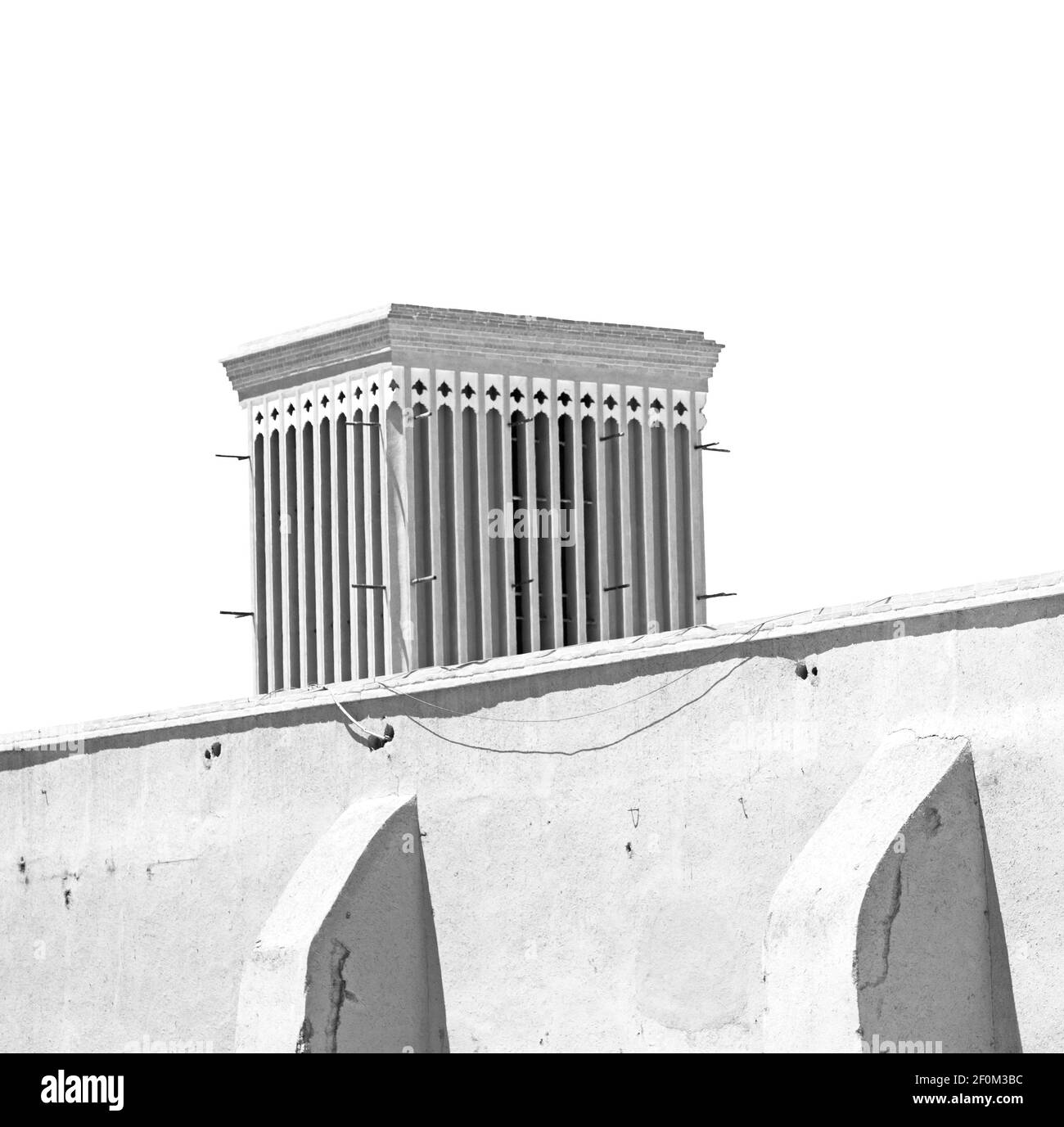 In iran the old wind tower Stock Photo - Alamy