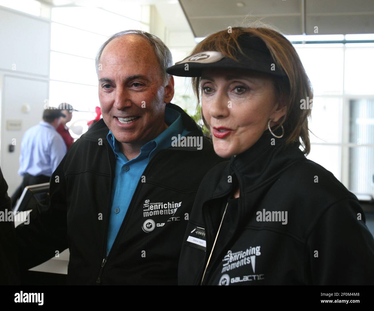 Future Virgin Galactic astronauts Marc, left, and Sharon Hagle, of ...