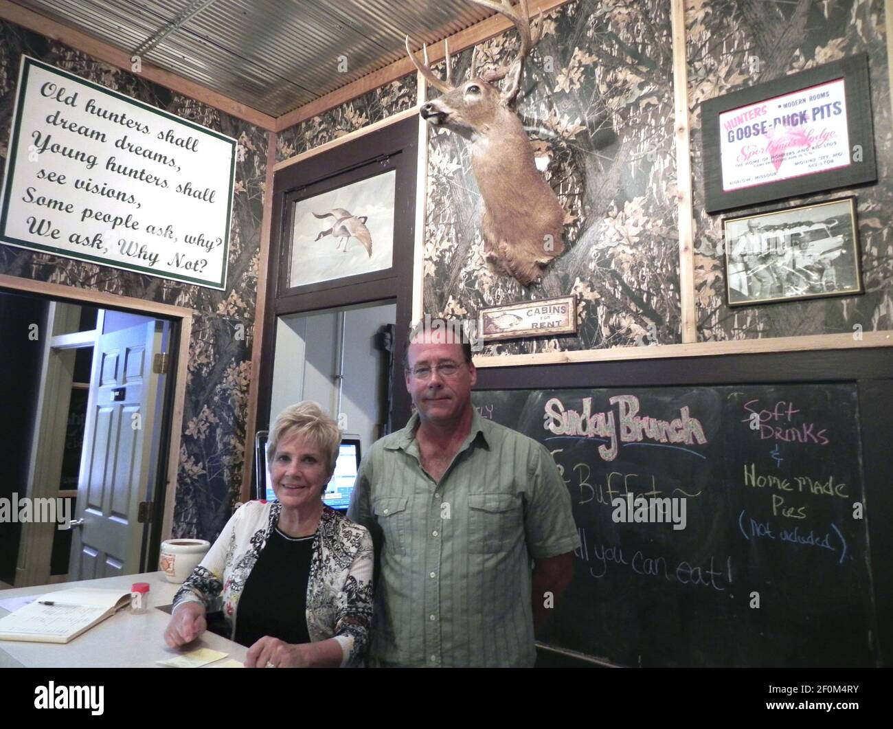 Bill Huttig and Roberta Feist have restored the Sportsman's Lodge, a ...
