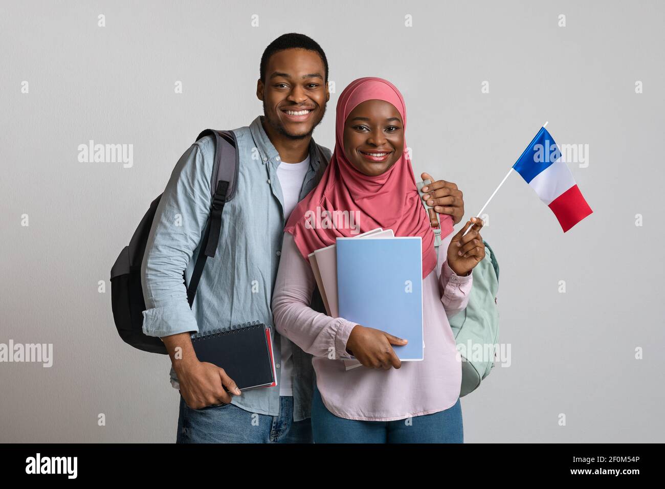 Muslim woman french flag hi-res stock photography and images - Alamy