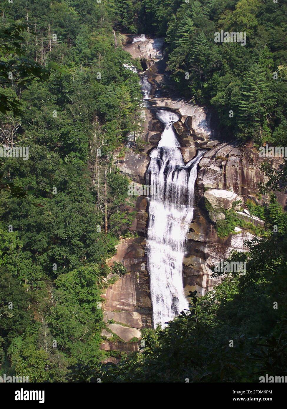 Lower Whitewater Falls is 200 feet tall and can only be viewed after a ...