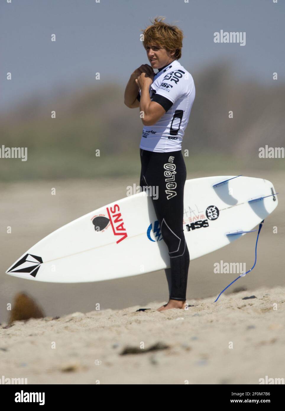 Andrew Doheny of Newport Beach gets ready for his heat at the Oakley ...
