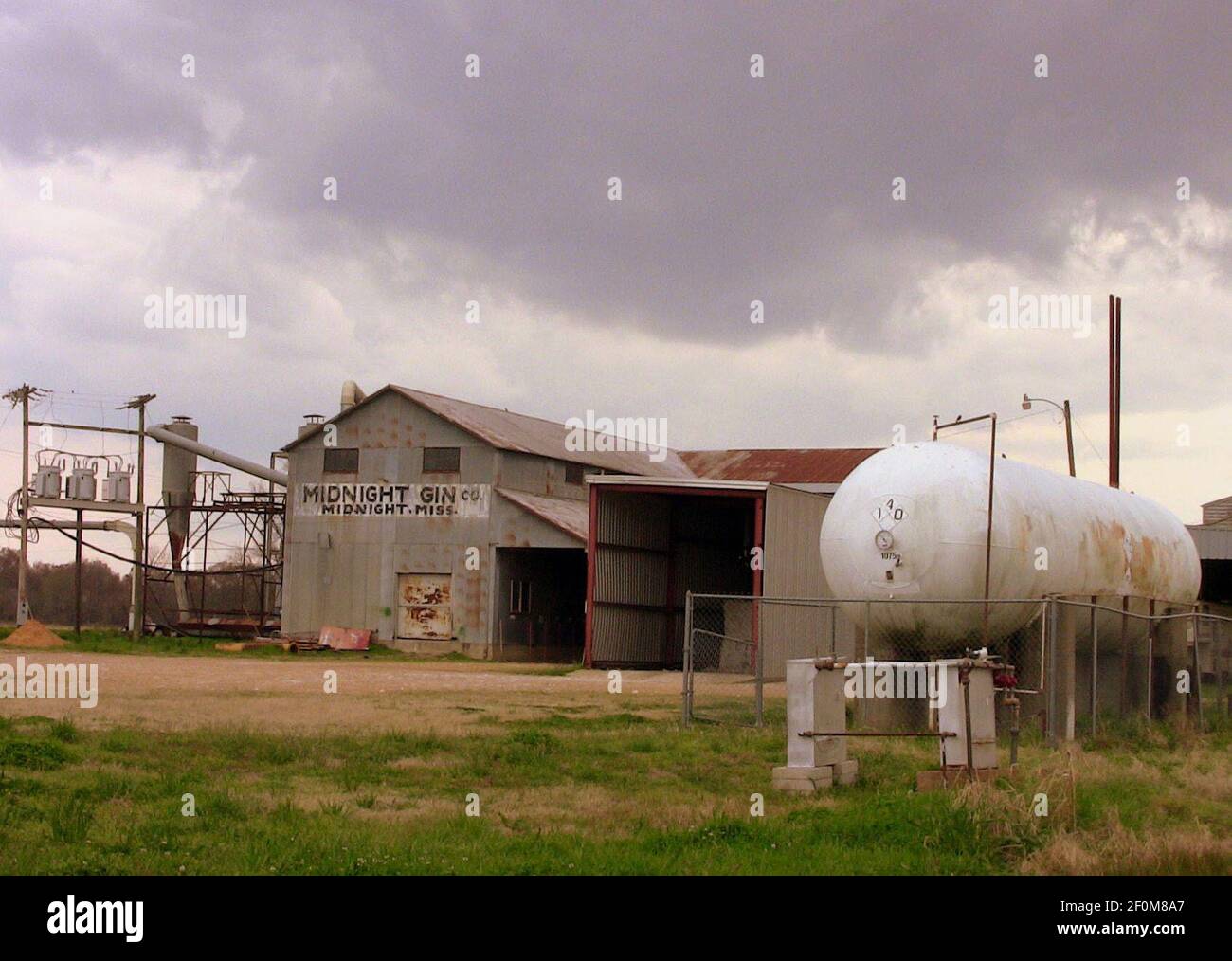 The cotton gin in Midnight, Mississippi, is rarely used anymore as the ...