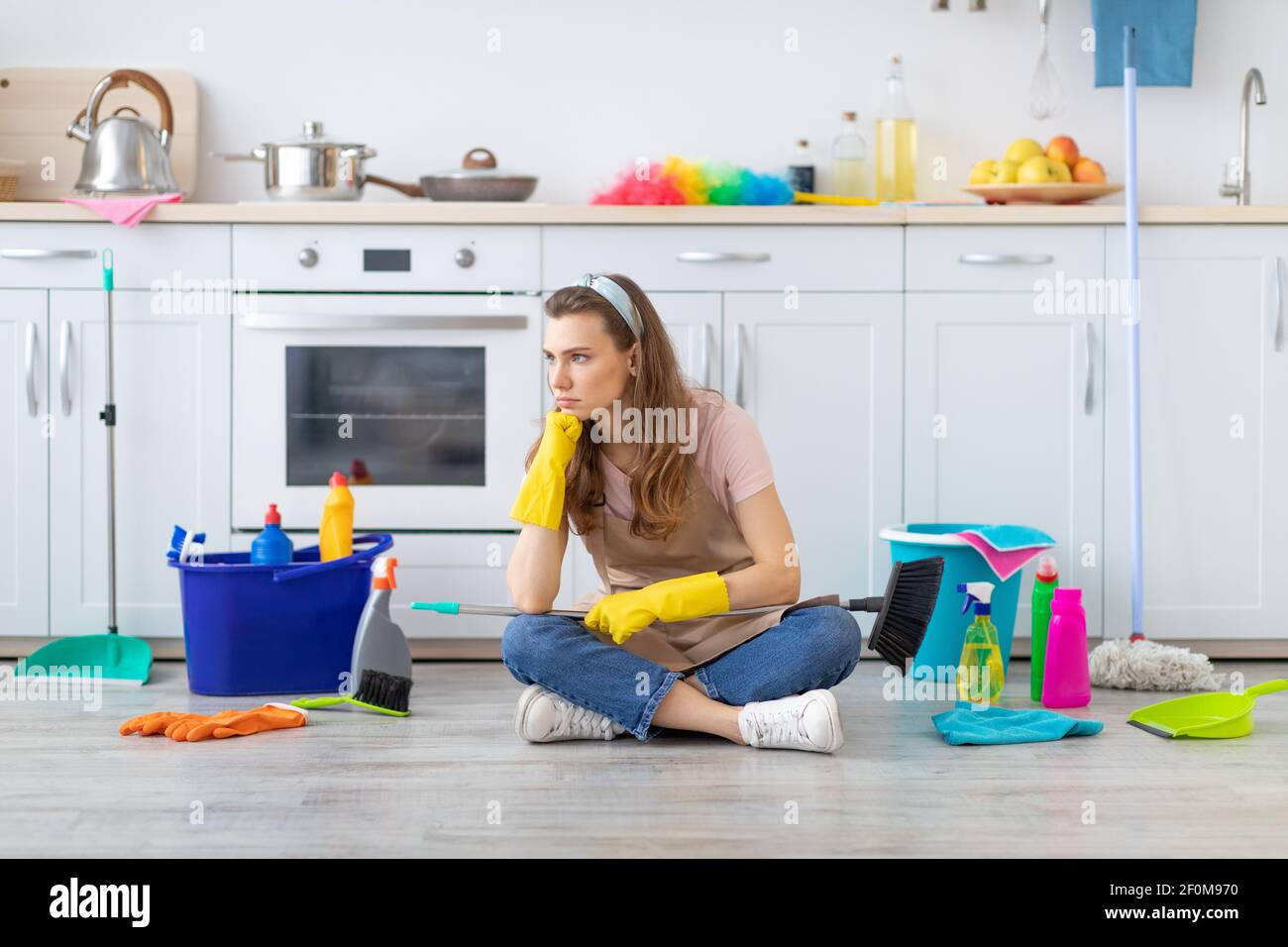 Unhappy maid hi-res stock photography and images - Alamy