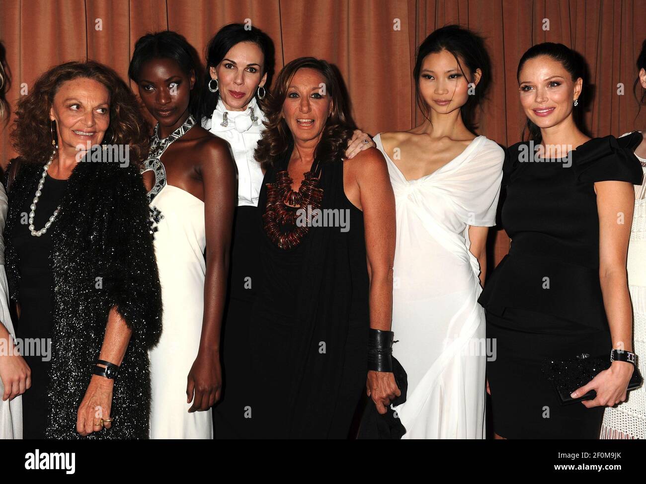 ***FILE****Diane von Furstenberg, L Wren Scott, Donna Karan, Georgina ...