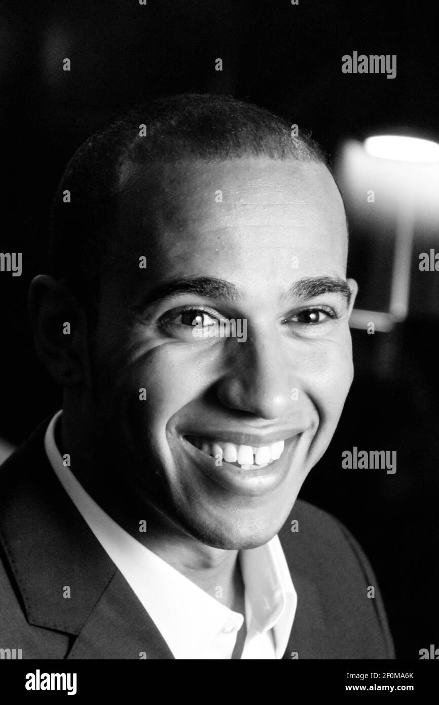 Young lewis hamilton Black and White Stock Photos & Images - Alamy