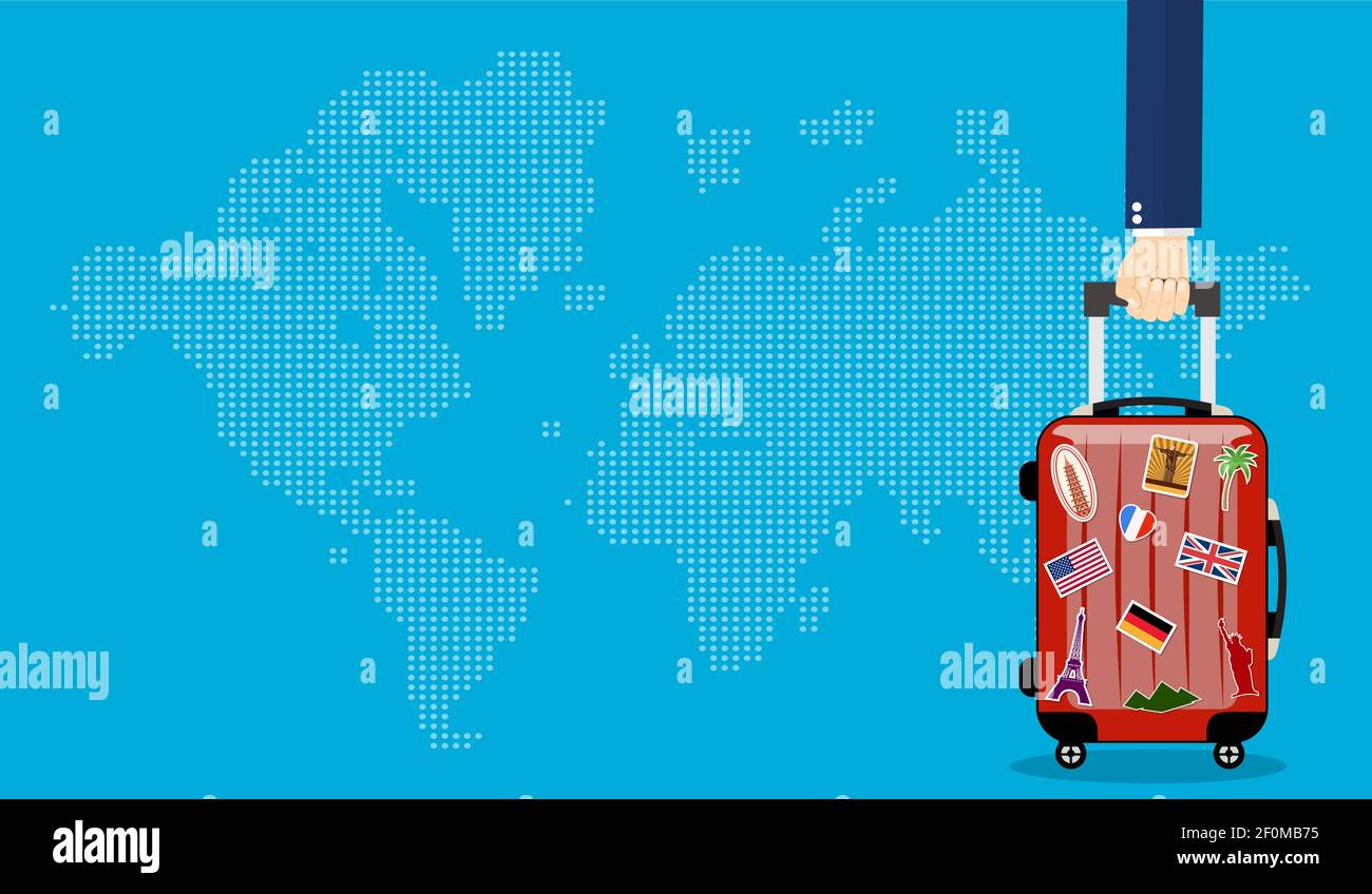 Hand luggage airport in Stock Vector Images - Alamy