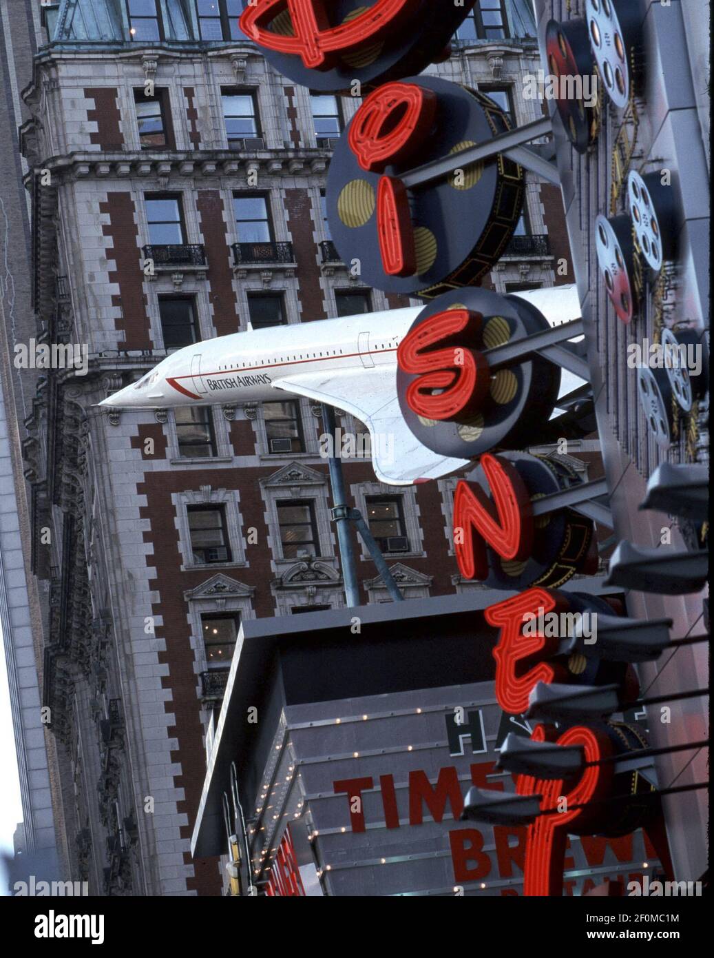 A one-third size model of the British Airways Concorde appears to fly ...