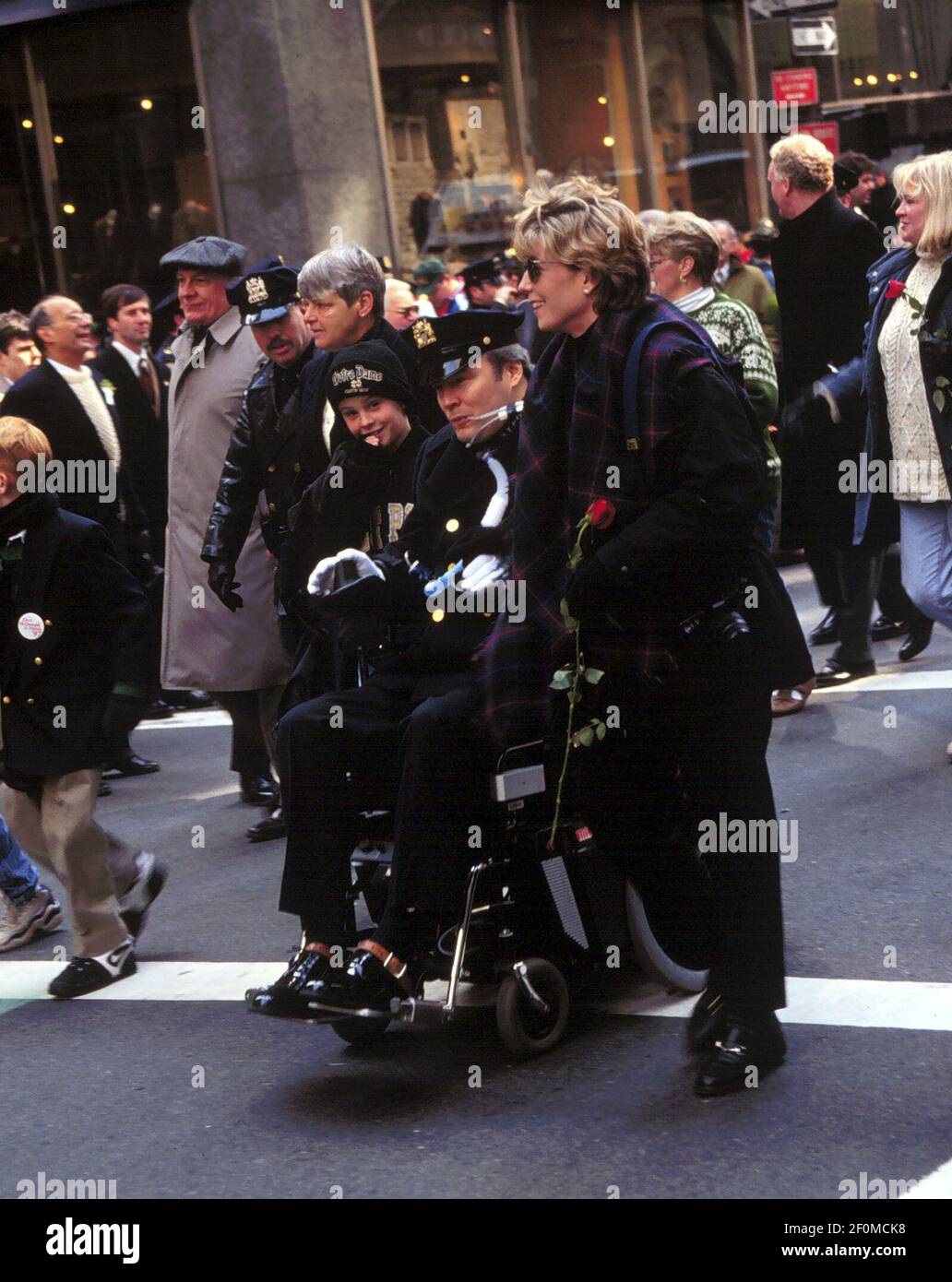 Police Officer Steven McDonald marches in the St. Patrick's Day Parade ...