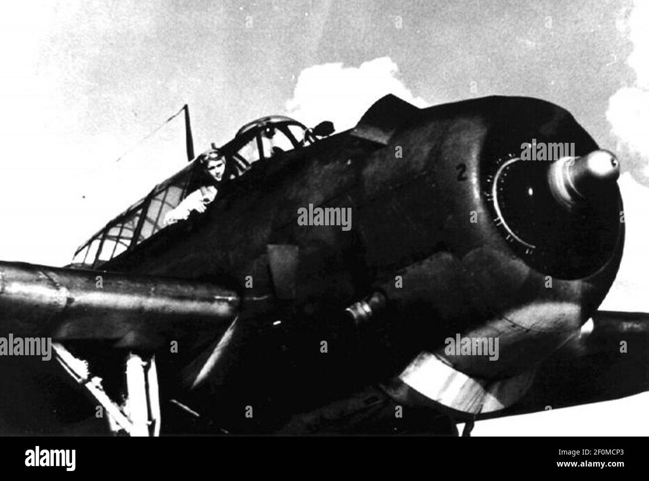 Navy pilot George Bush sits in a VT-51 Avenger in 1944. (Photo by ...