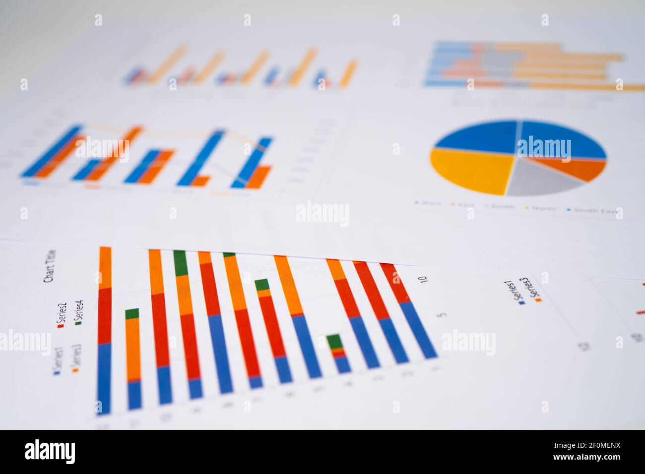 Chart or graph paper. Financial, account, statistics and business data ...