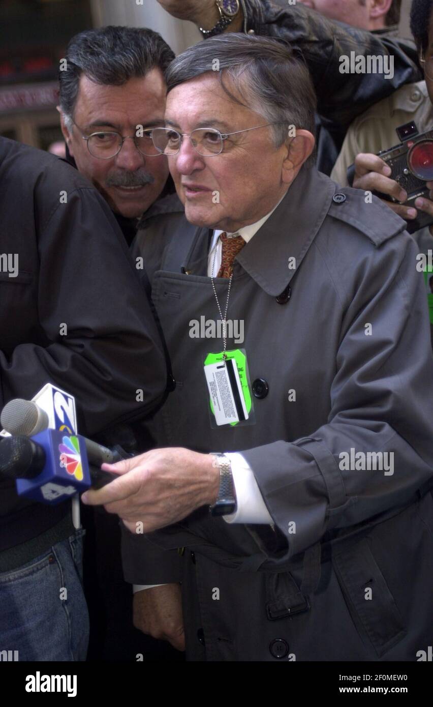 WNBC Senior Reporter Gabe Pressman at the Columbus Day Parade on ...