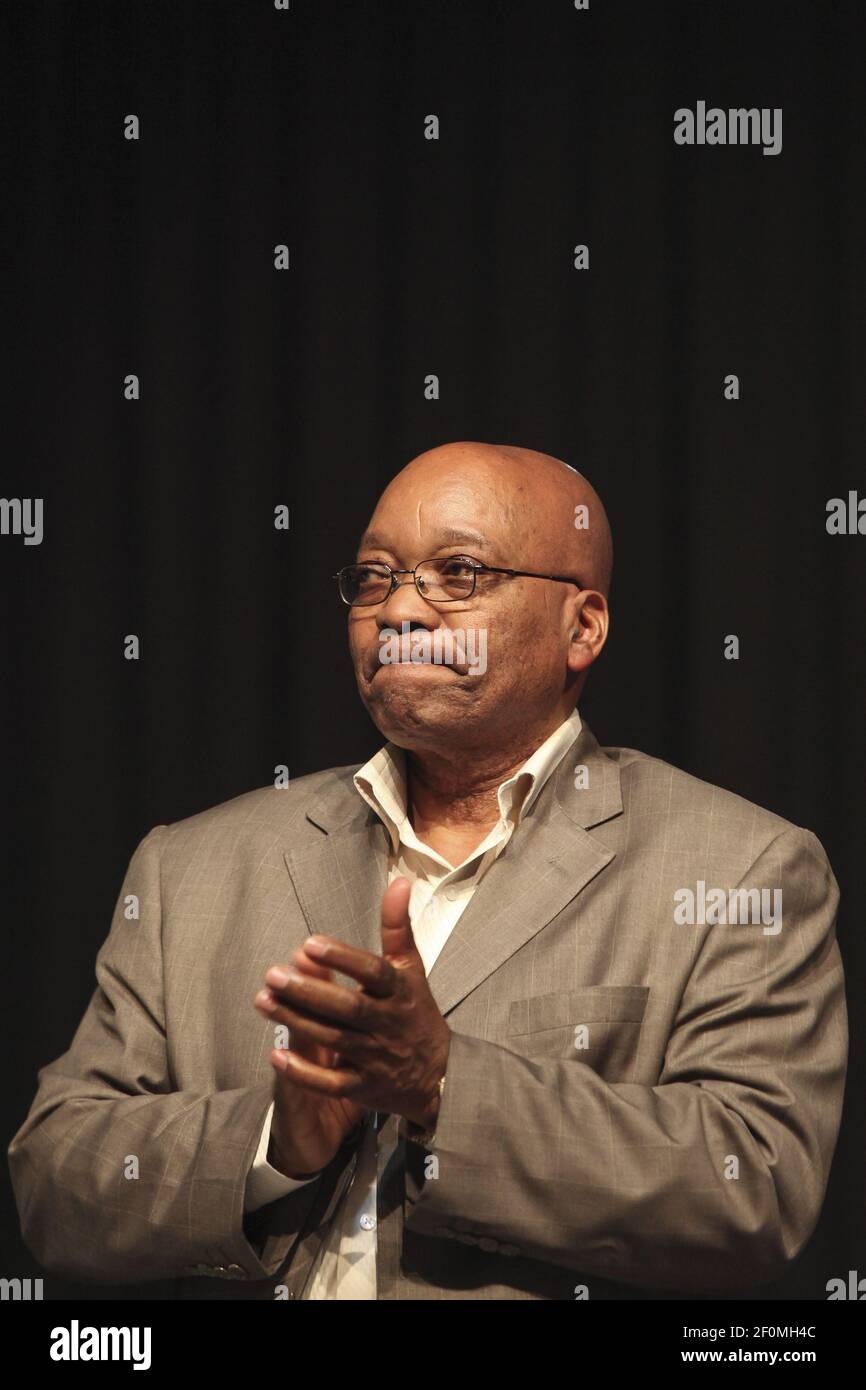 South African President Jacob Zuma during one of his many engagements ...