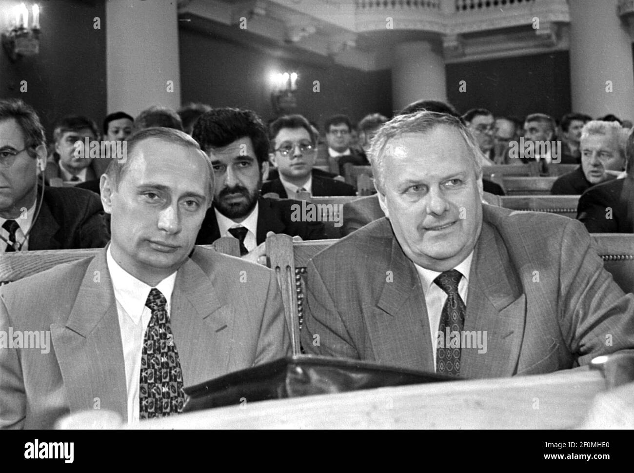 St.Petersburg Mayor Anatoly Sobchak (right) and his assistant Vladimir ...