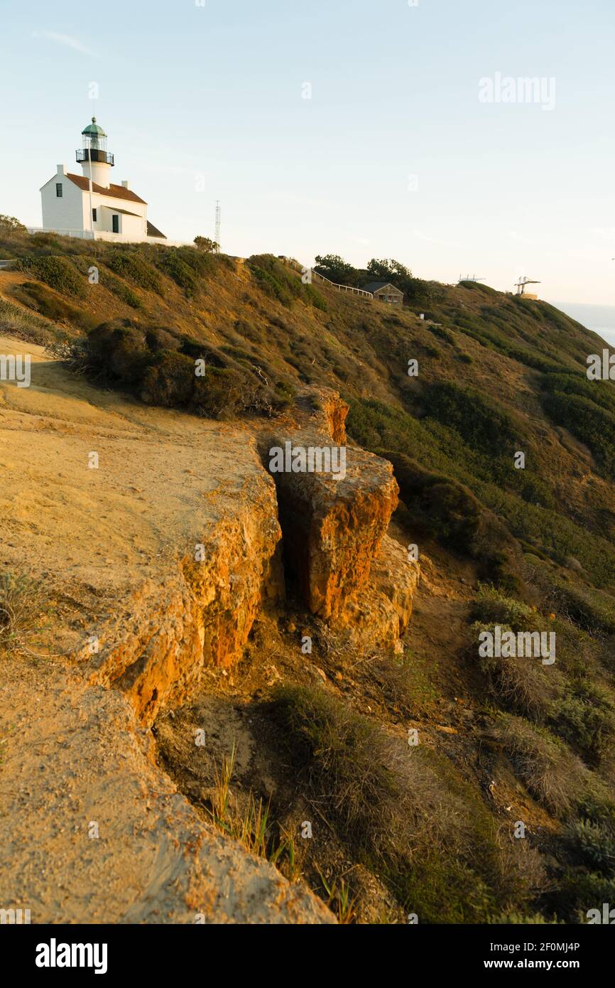 Old Point Loma Lighthouse Pacific Coast Light Station Stock Photo - Alamy