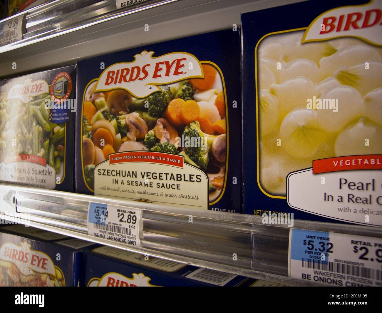 A display of Pinnacle Foods' Birds Eye frozen foods is seen in a ...