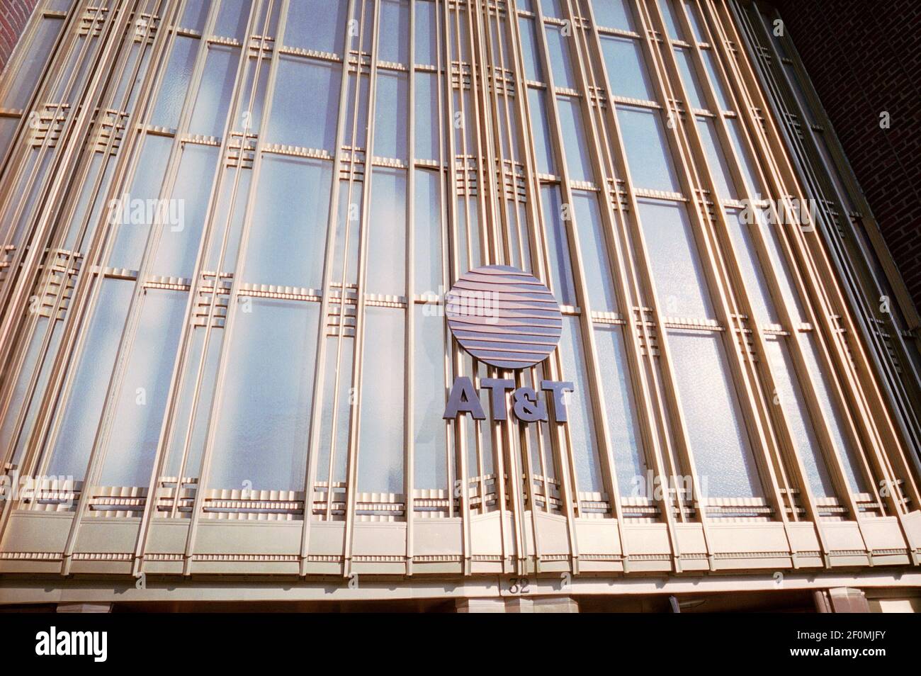 The AT&T Building in New York City on October 19, 2003. (Photo by ...