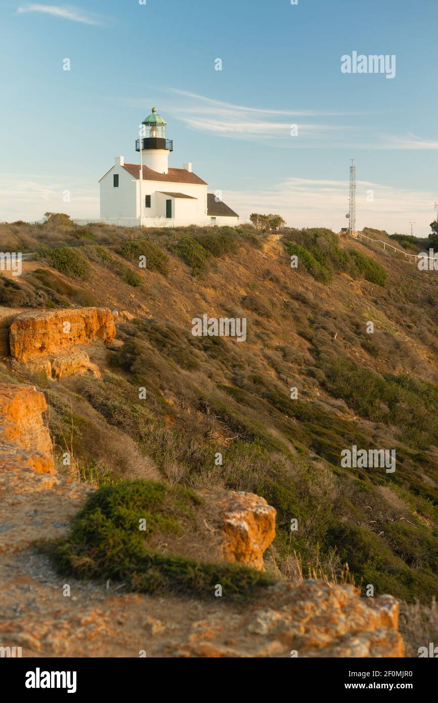 Old Point Loma Lighthouse Pacific Coast Light Station Stock Photo - Alamy