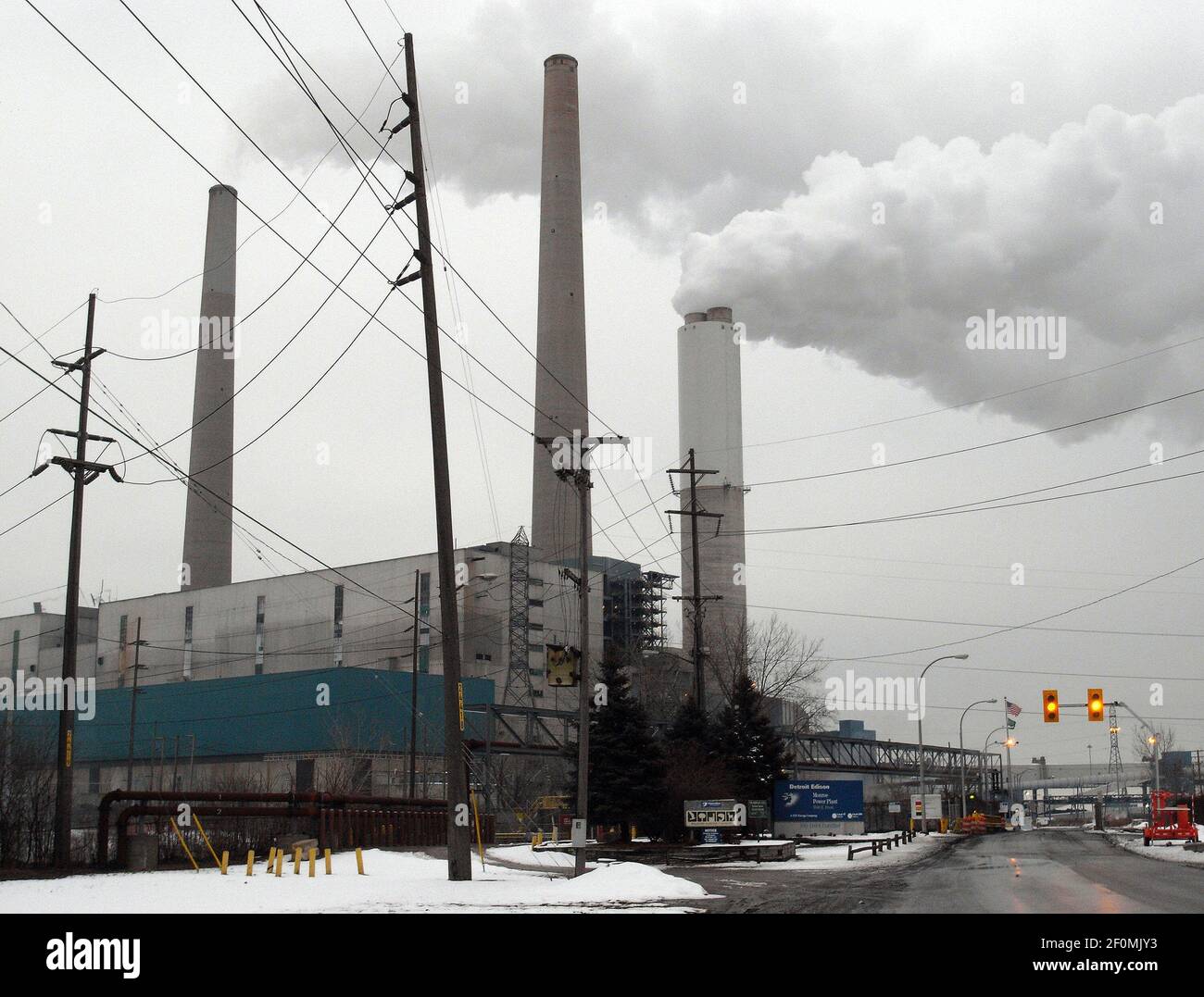The Monroe Power Plant in Monroe, Mich., in a 2002 file image, consists ...
