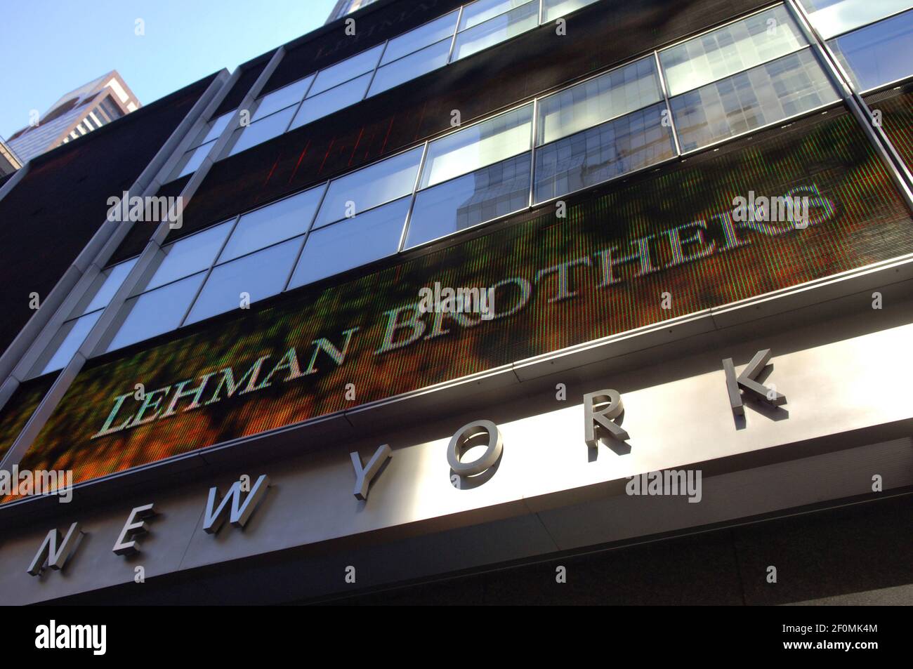 Lehman Brothers Global headquarters in New York on Monday, September 15 ...