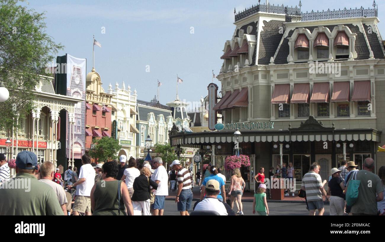 Main Street at Disney's Magic Kingdom in Orlando, Fla. Disney World is ...