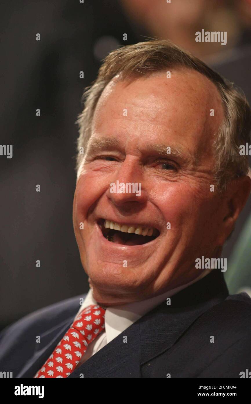 30 August 2004 - New York City - Former U.S. President George H.W. Bush ...