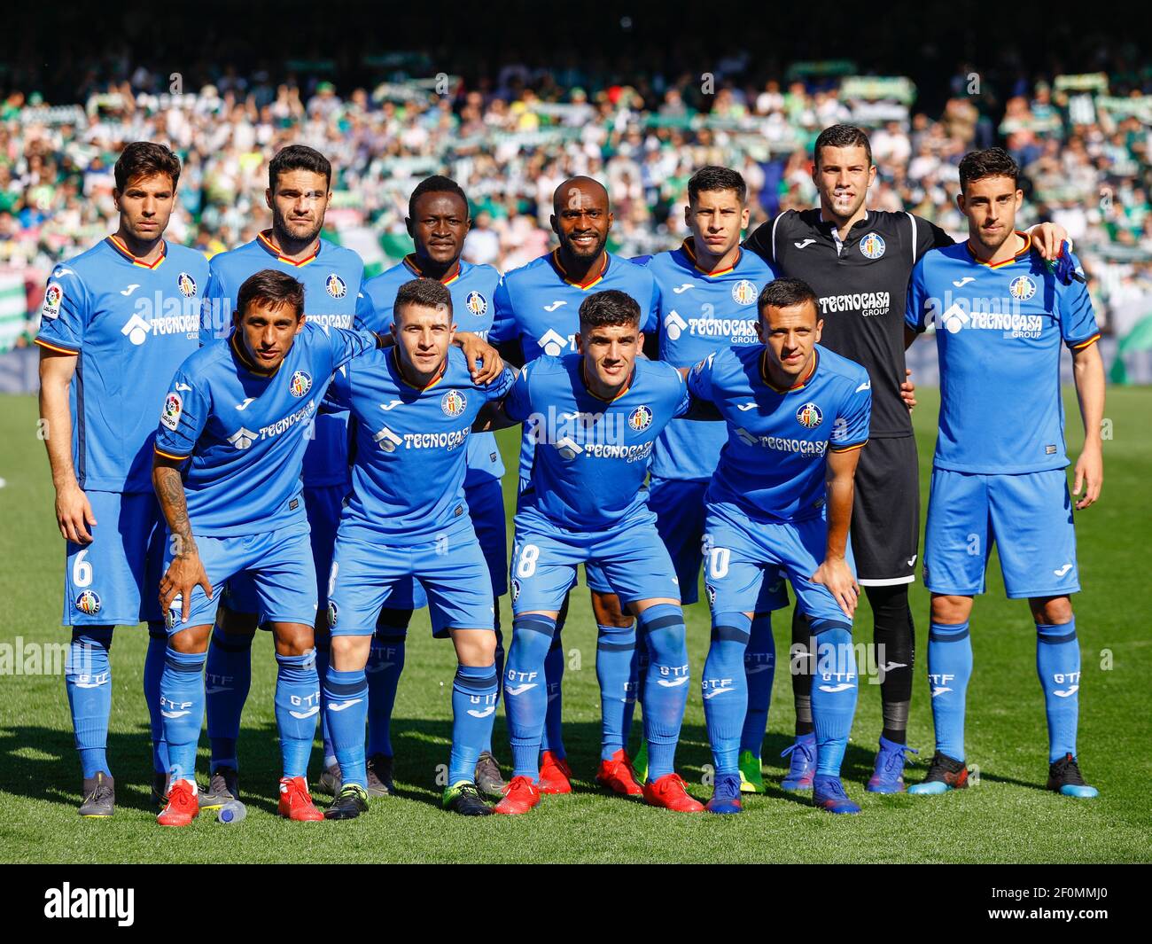 Getafe CF team line up during the match between Real Betis vs Getafe CF ...