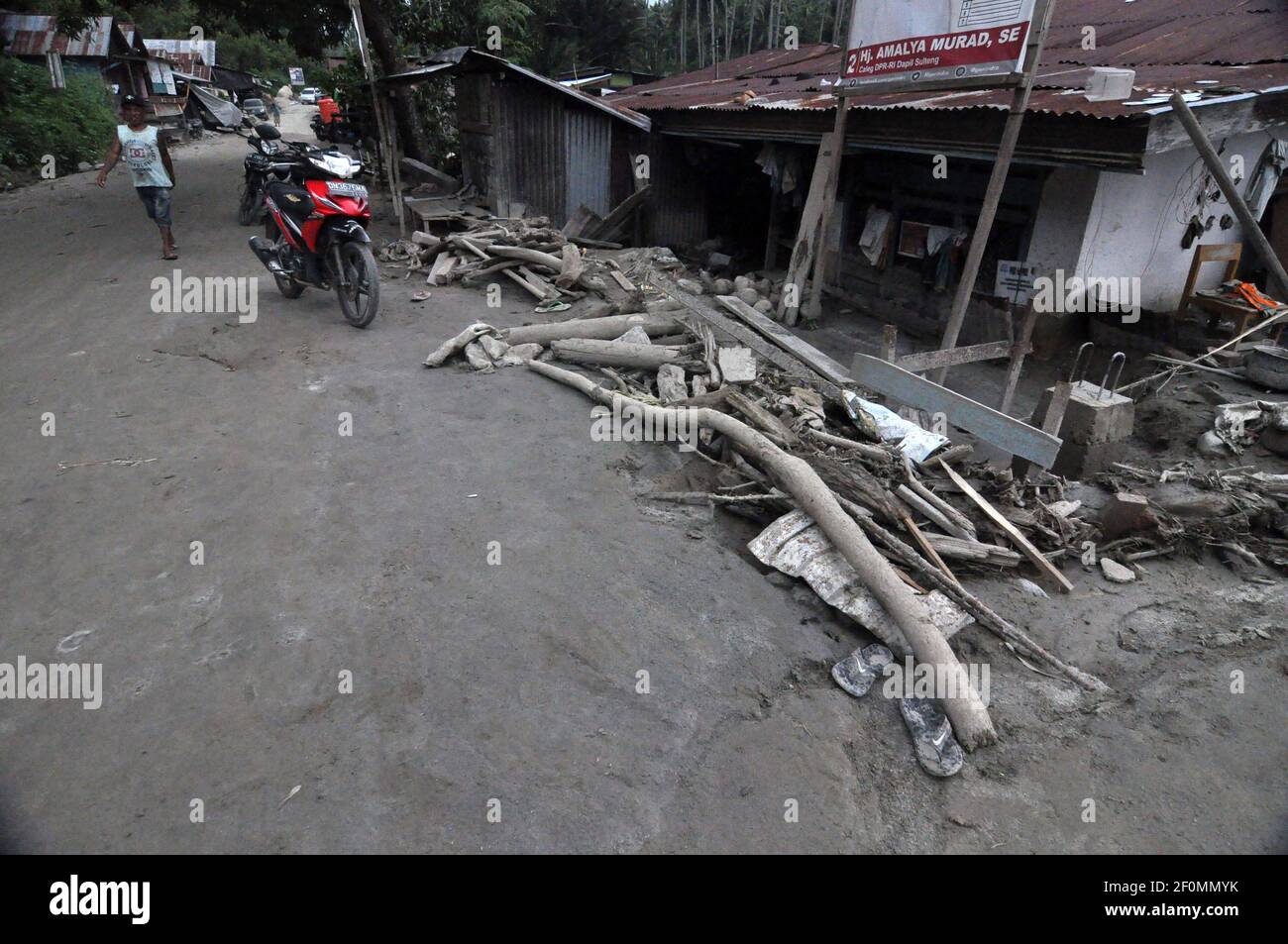 A number of residents' houses were seen damaged by flash floods in ...