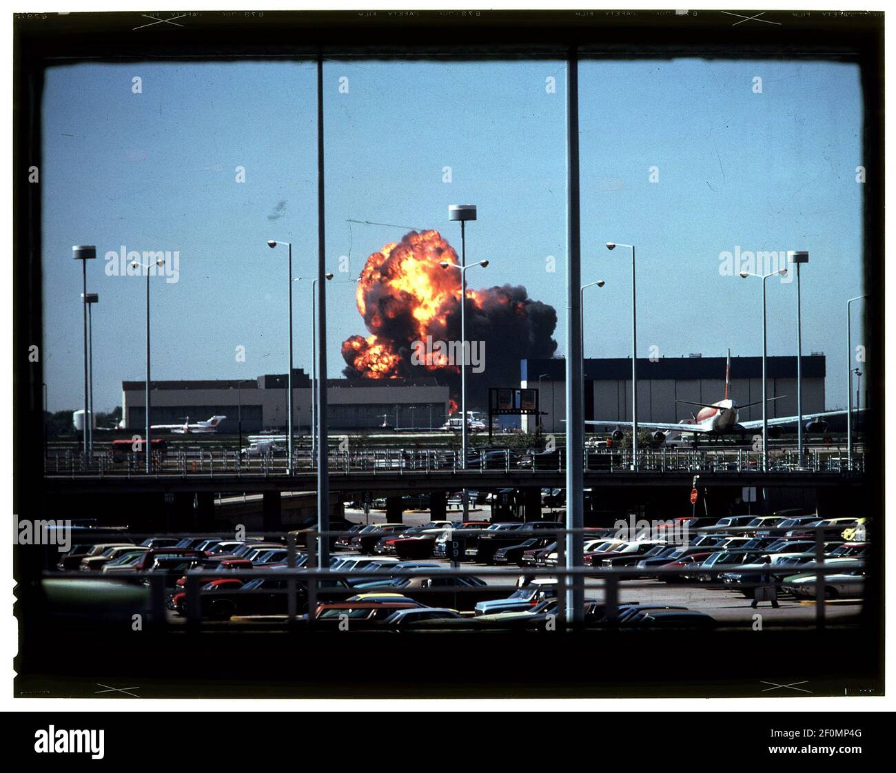 With its left engine missing, American Airlines Flight 191 goes into a ...