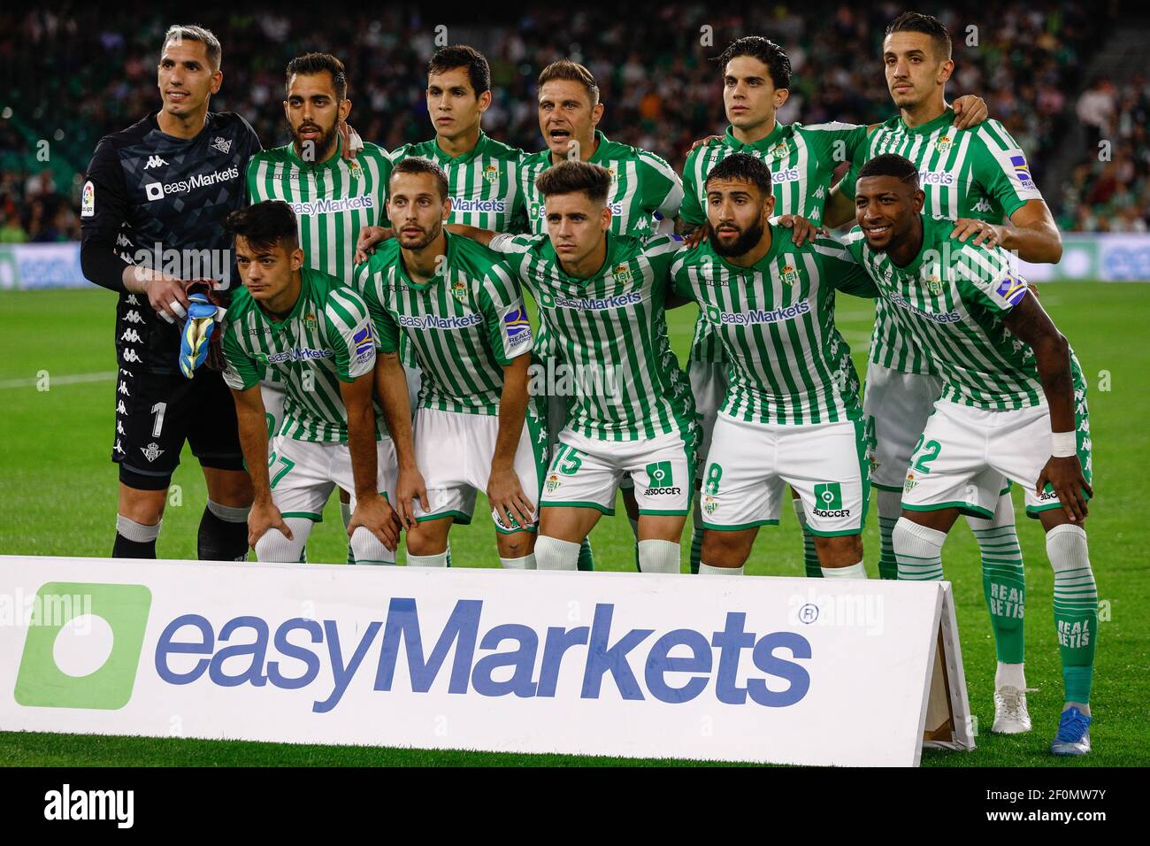 Real Betis line up during the match Real Betis v RC Celta, of LaLiga ...