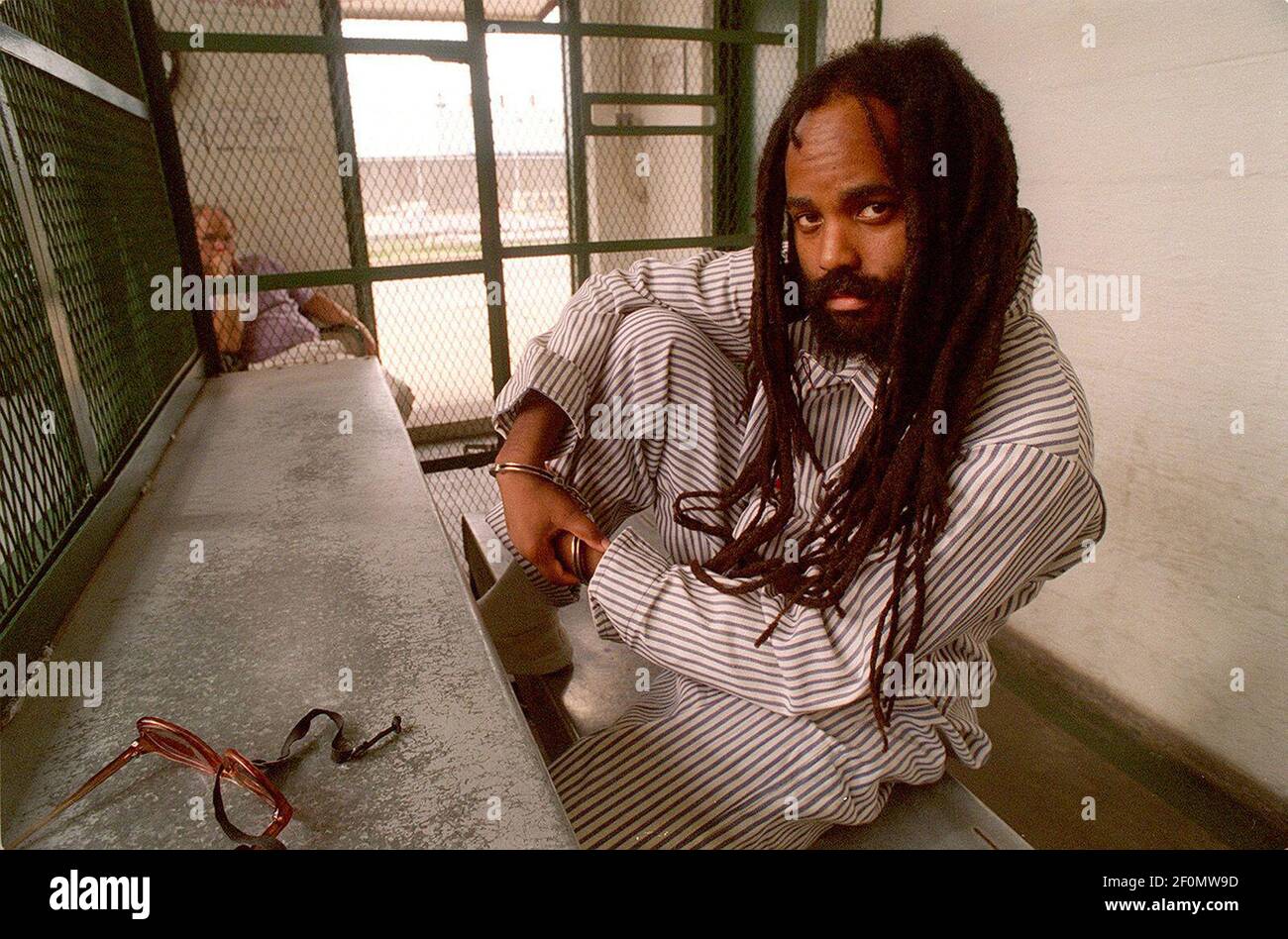 Former Black Panther and convicted cop-killer Mumia Abu-Jamal, seen in ...