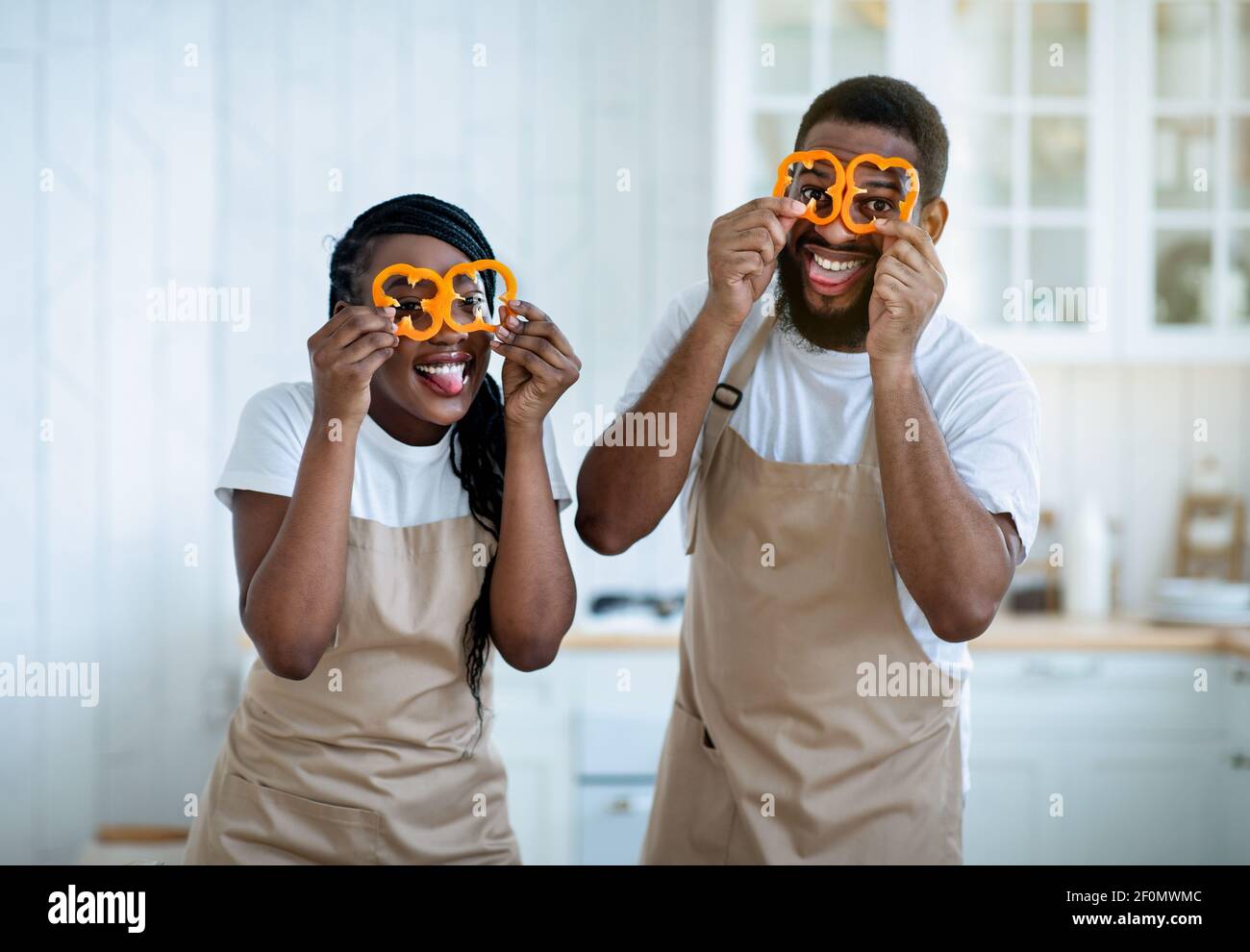 Two funny female chef hi-res stock photography and images - Alamy