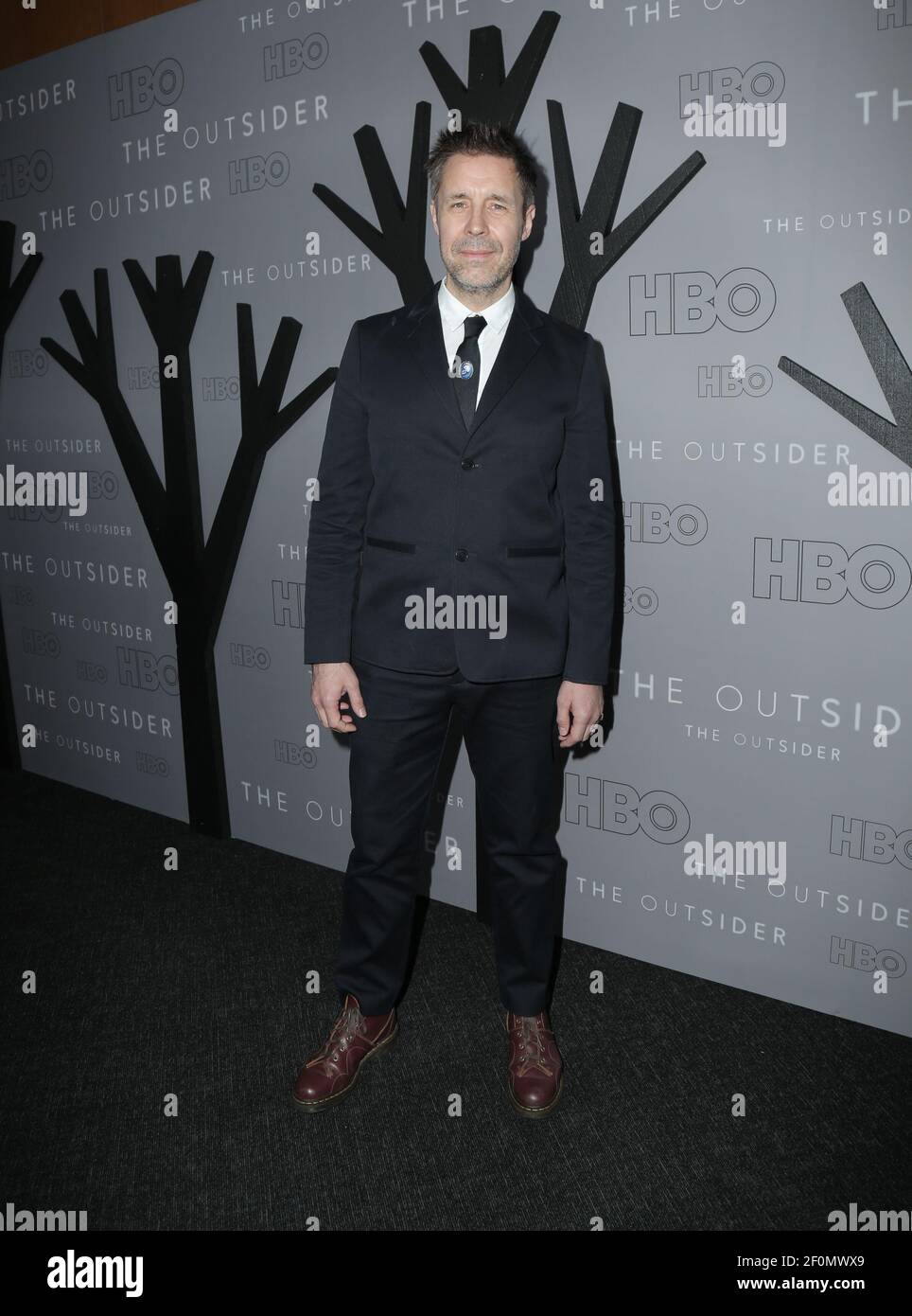Paddy Considine walking the red carpet of HBO's "The Outsider" held at ...