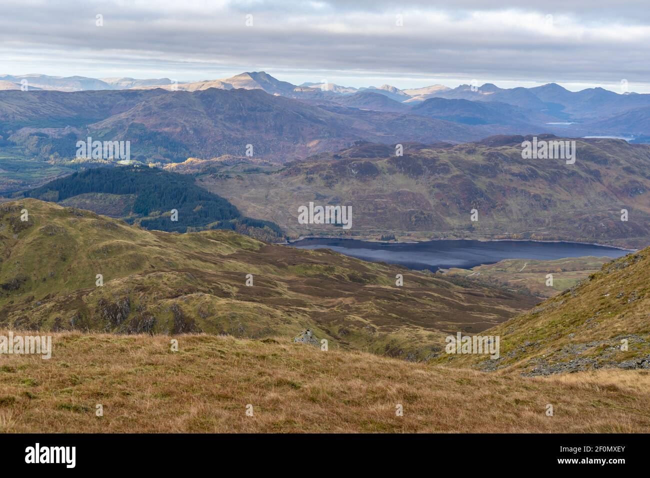 Spectacular view of the Trossachs from Ben Ledi, near Callander, Scotland - UK Stock Photo - Alamy