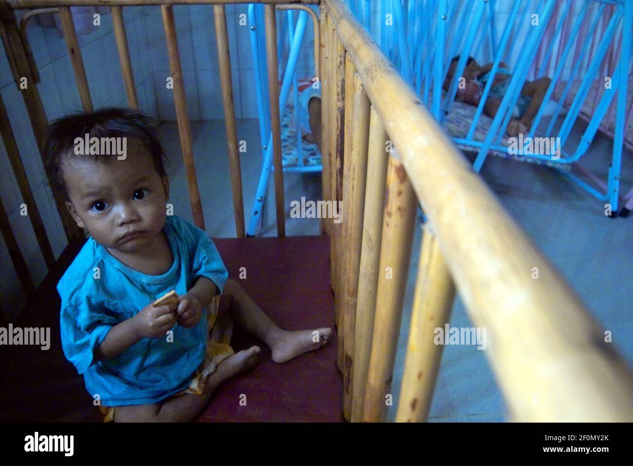 6 June 2003 - Phnom Penh, Cambodia - Cambodian orphans with AIDS are ...