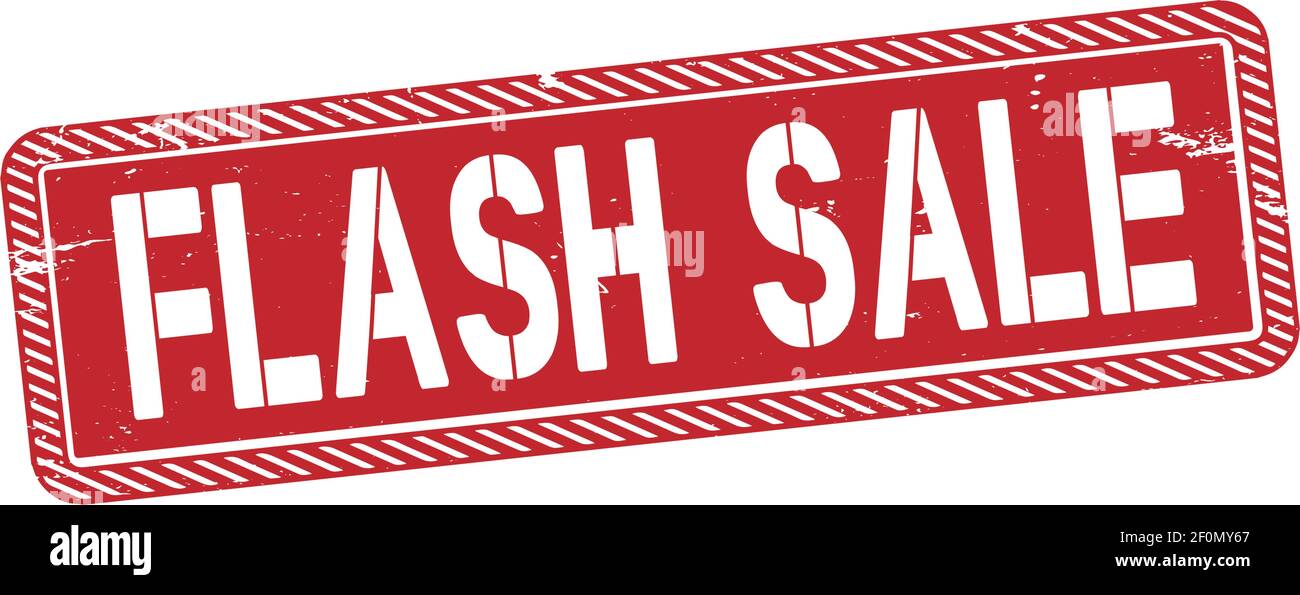 Stamp with text flash sale inside, vector illustration Stock Vector ...