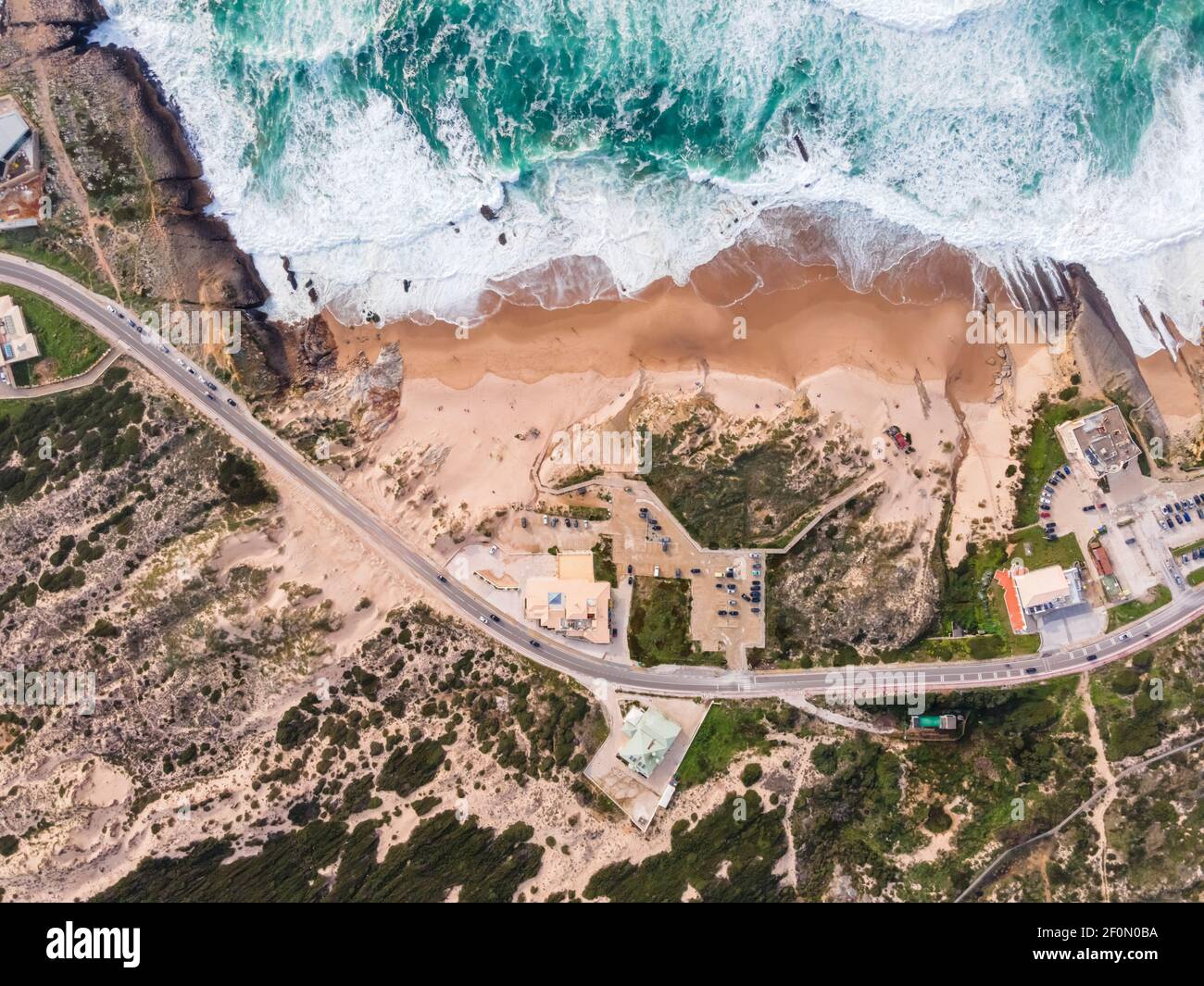 Aerial view crispy waves hi-res stock photography and images - Alamy