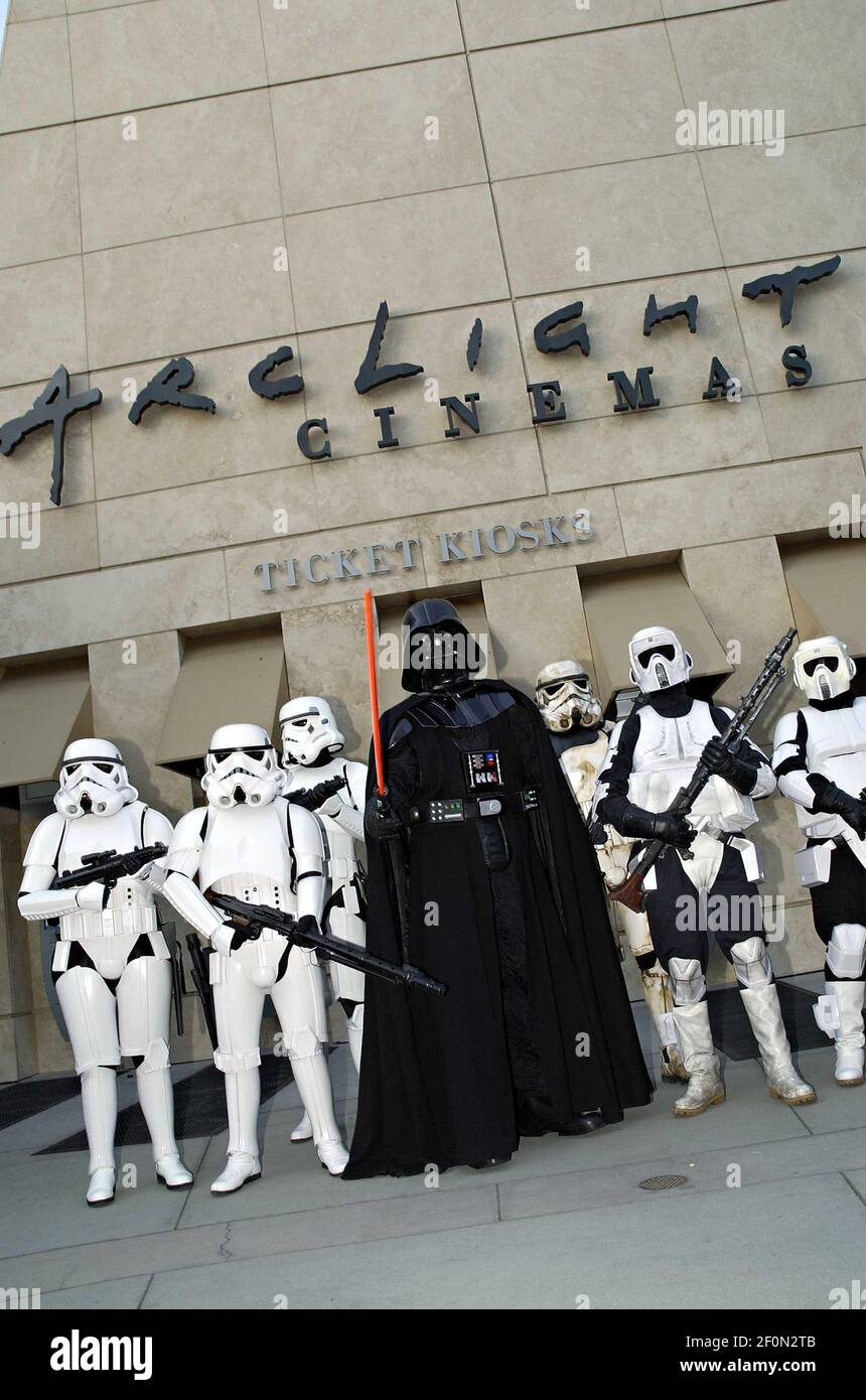 18 May 2005 - Hollywood, California - Darth Wader and storm trooper ...