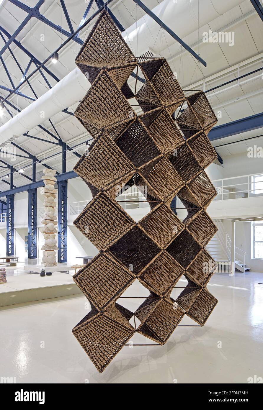 The Hangar Exhibition with Meeting Points by Abeer Seikaly. Amman ...