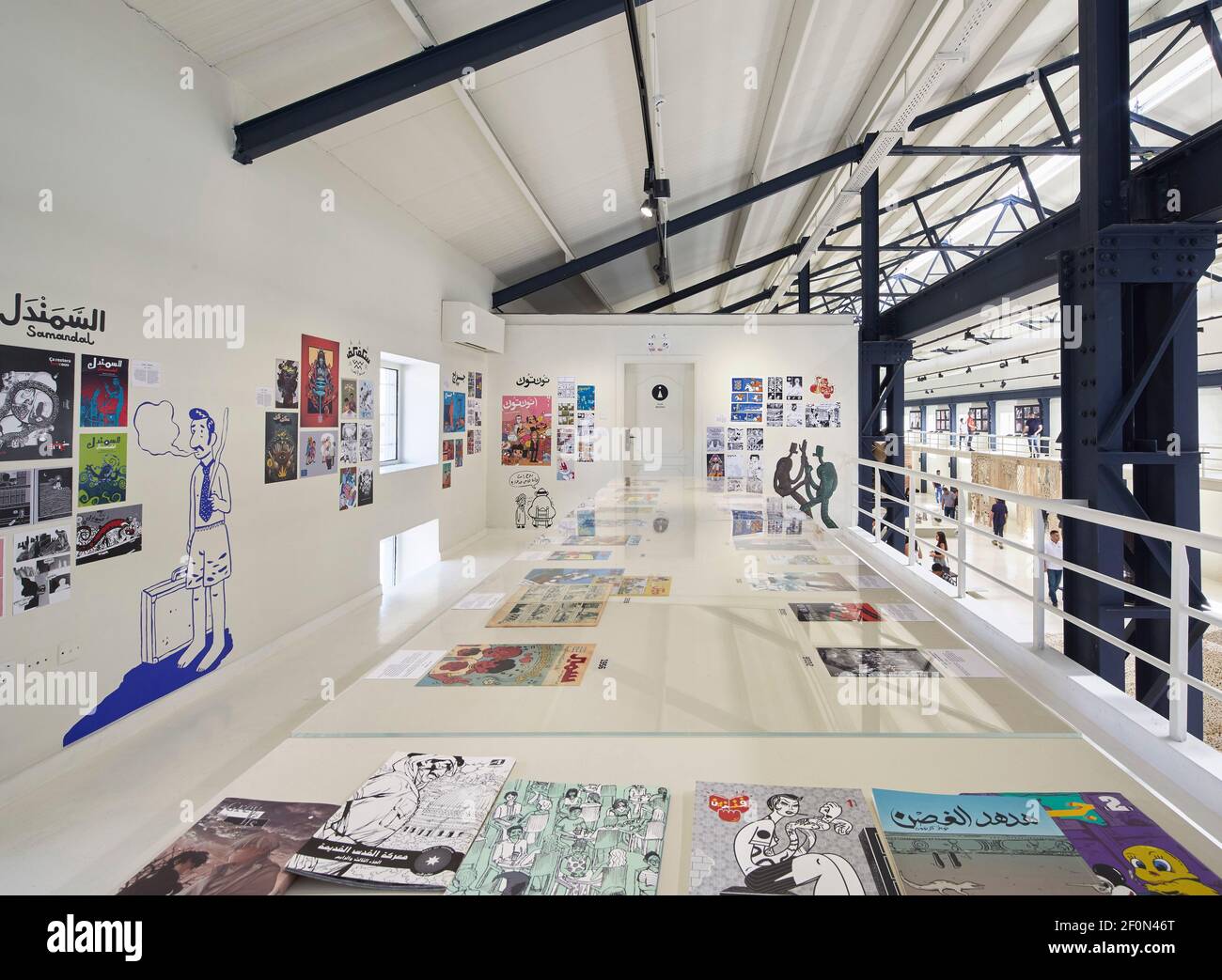 The Hangar Exhibition - overall interior view. Amman Design week 2019 ...