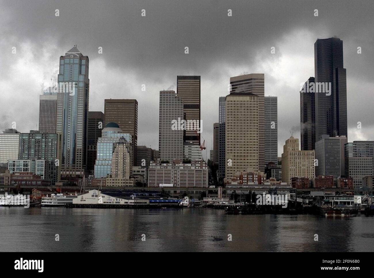 25 June 2005 - Seattle, WA - Looking across the Puget Sound toward ...