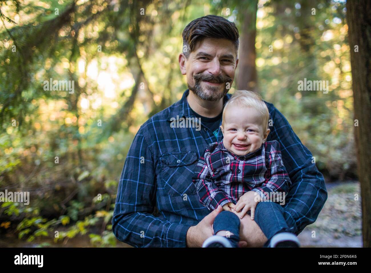 Caucasian father outdoors baby son hi-res stock photography and images ...